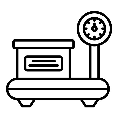 Platform Scale Line Icon Vector Art At Vecteezy