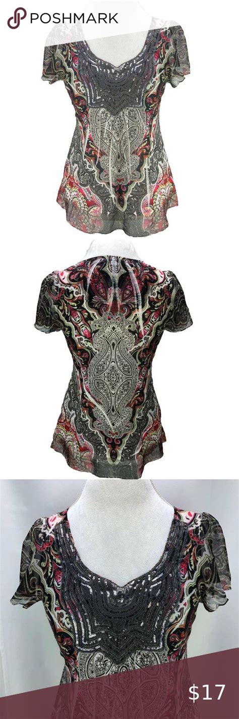 sequin embellished top unity world wear