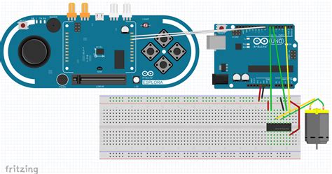 Wireless Controller For Robotic Arm With Esplora General Guidance