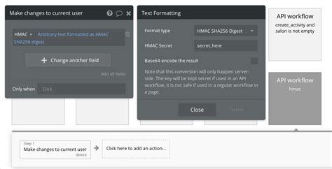 webhook requires hmac sha256 signature for verification apis bubble
