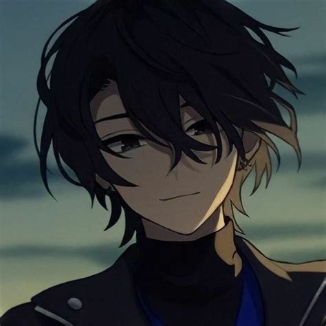 Black Haired Anime Boy