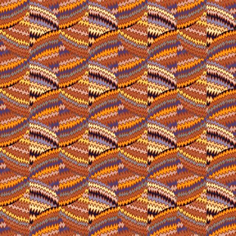 Premium Vector Hand Drawn Zig Zag Lines Mosaic Ornament Abstract Wave Seamless Pattern In