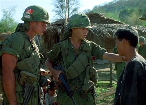 Tom Berenger And Johnny Depp In A Scene From Platoon Platoon