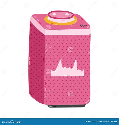 Cute Cartoon Vertical Smart Assistant Speaker Playing Music Or Talking