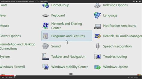 How To Install Enable Net 3 5 Framework In Windows 8 8 1 Offline