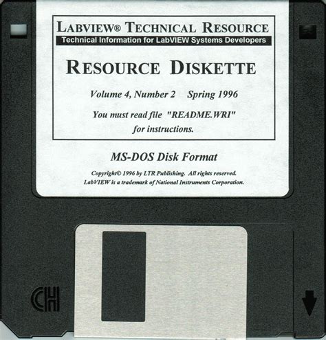 labview technical resource volume 4 number 2 resource disk ms dos
