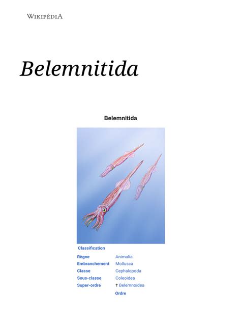 Belemnitida — Wikipédia Pdf