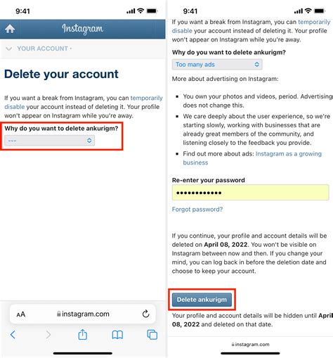 cara delete akaun instagram - Pippa Ogden