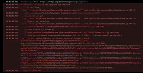 prismicerror an invalid api response was returned at client fetch