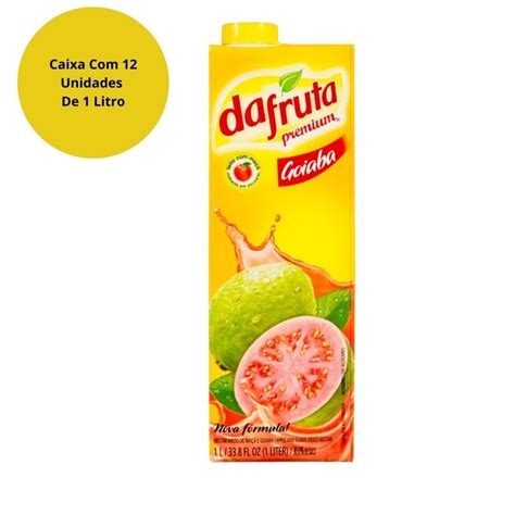 Suco Néctar Sabor Goiaba Dafruta Caixa Com 12 Unidades De 1l Shopee
