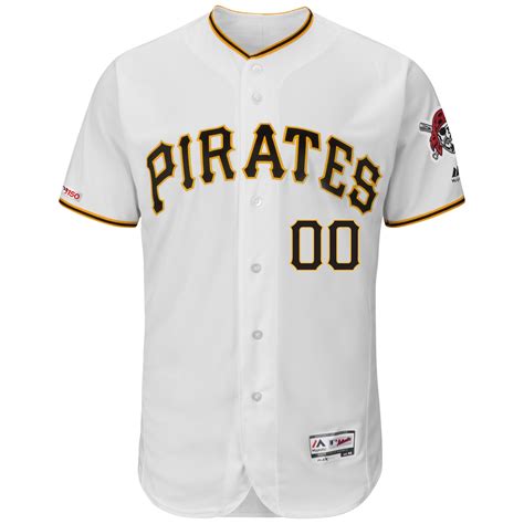 Mens Pittsburgh Pirates Majestic Home White Flex Base Authentic