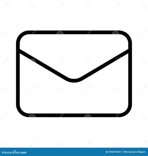Trendy Email Icon Vector Message Icon Mail Icon Inbox Sign Messaging Symbol Envelope Black