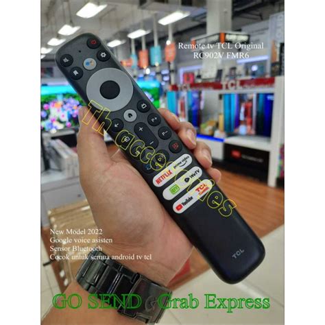 รโมตคอนโทรลสมารททว TCL เสยง rc901v FMR6 สาหรบ TCL voice Android TV 65p725 Netflix YouTube