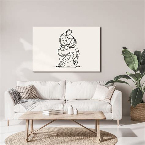 Slika Minimalistična Risba Figure Dovidosi