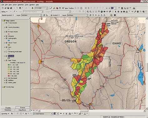 Arcnews Spring 2006 Issue Idaho Power Company Tracks Mule Deer