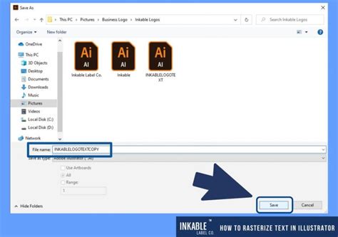 How To Rasterize Text In Illustrator Inkable Label Co