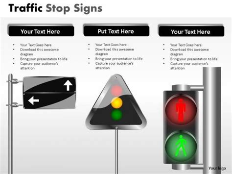 Person Light Traffic Stop PowerPoint Slides And Ppt Diagram Templates