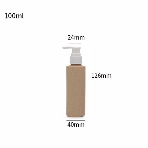 Biodegradable Pump Cosmetic Bottle Shampoo Bottles 100ml