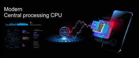 Premium Vector Powerful New Generation Stream Processor On Futuristic Background