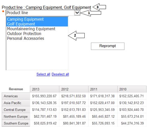 Yin Solutions How To Design Cognos Interactive Reports Make Filters Flexible
