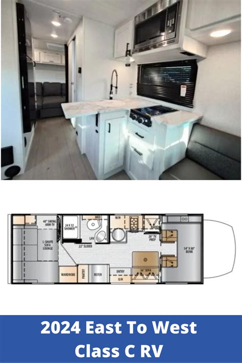 Rv Kitchen And Seating Area 2024 East To West Class C Rv Rv Floor Plans Class C Rv Floor Plans