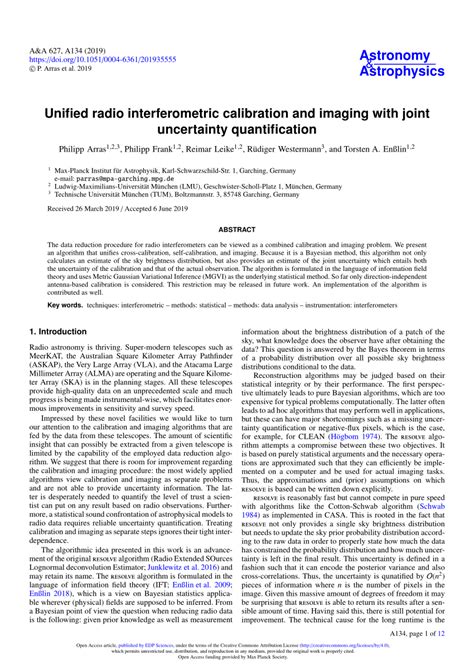 Pdf Unified Radio Interferometric Calibration And Imaging With Joint