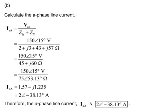 Solved A Balanced Three Phase Circuit Is Characterized As