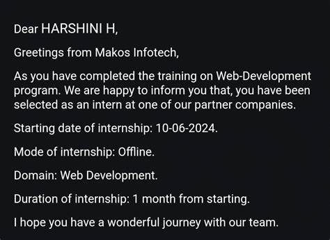 Newbeginnings Internship Frontenddevelopment Careergrowth Harshini H