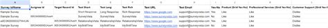 Import Survey And Survey Responses From A Csv File