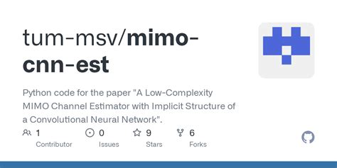 Github Tum Msvmimo Cnn Est Python Code For The Paper A Low