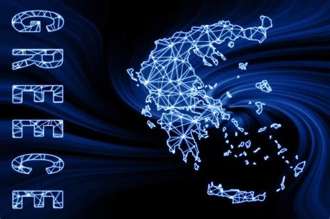 Premium Photo Map Of Greece Polygonal Mesh Line Map