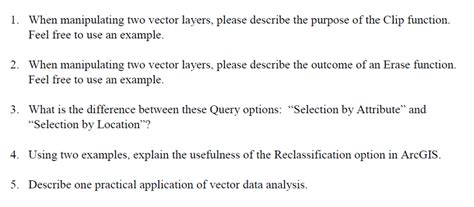 Solved 1 When Manipulating Two Vector Layers Please