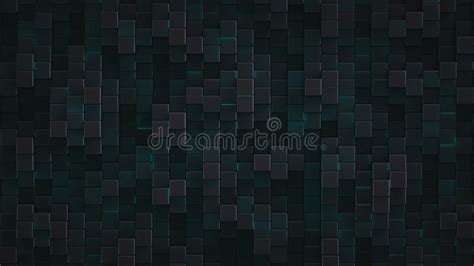 Lots Of Rectangular Cells Some Of Them Glow Stock Illustration Illustration Of Radioactive