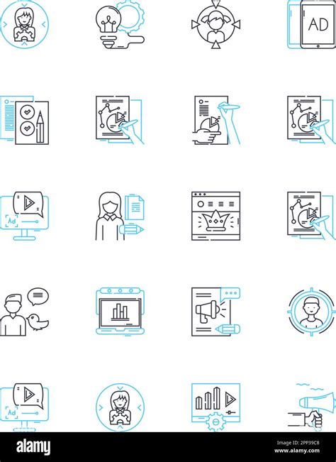 Sales Administration Linear Icons Set Forecasting Quotas Targets