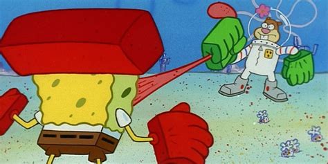 Spongebob Doing Karate
