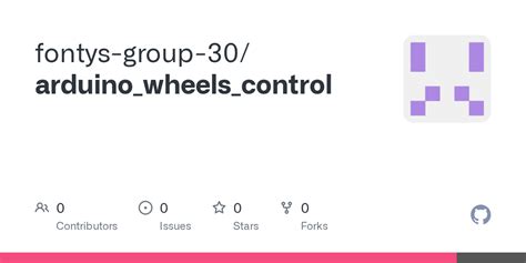 Github Fontys Group 30 Arduino Wheels Control