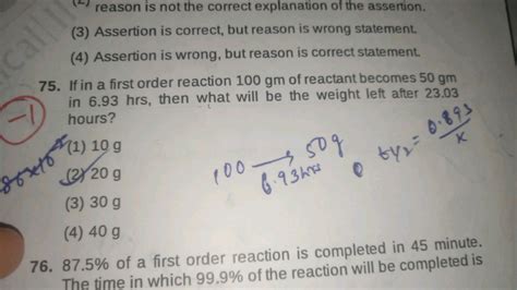 4 Reason Is Not The Correct Explanation Of The Assertion 3 Assertion