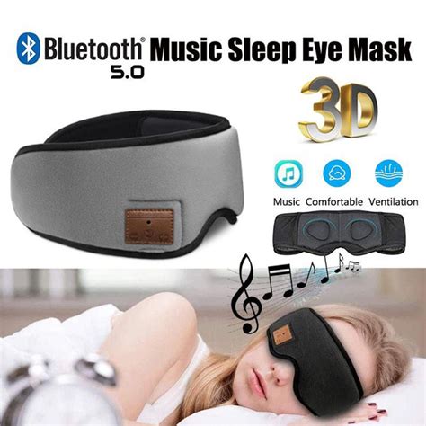 3d Sleep Eye Mask Sleep Mask Music Eyeshade With Built In Sponge