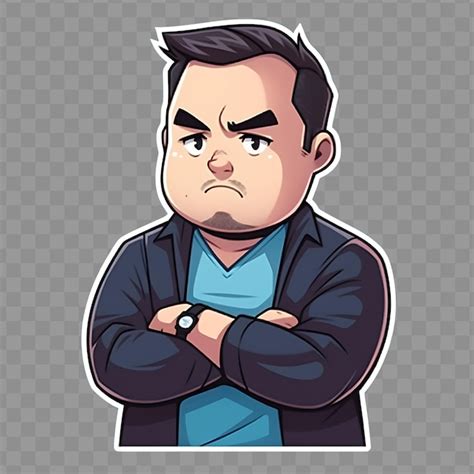 Premium Psd A Man With A Angry Expression On His Face Is Standing