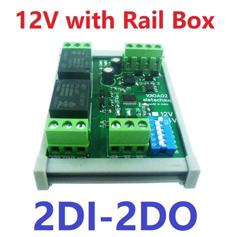 Dc 12v 1 8ch Optically Isolated Npn Input Relay Output Di Do Plc Io