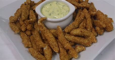 Pastry Creations Fried Goujonettes Of Sole With Hazelnut Crust