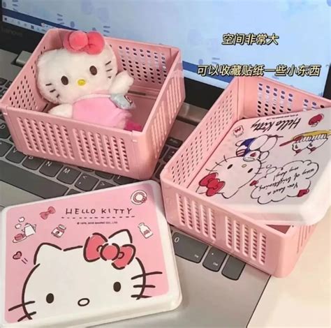 10개 한정특가 🚚당일출고 헬로키티 다목적 접이식 보관상자💝 에이블리