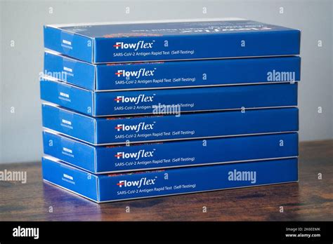 Covid 19 Self Test Rapid Antigen Test Kit Nhs Self Testing Kit Stock