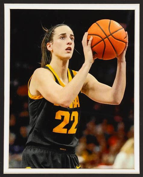 Caitlin Clark Signed Custom Framed Jersey Display With Back Lit Led