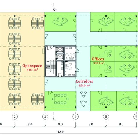 A Variant With A Column Spacing Of 8 M Download Scientific Diagram