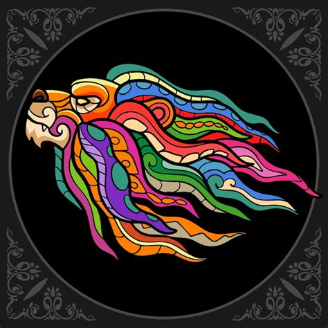 사자 전통 일러스트 벡터 Freepik에서 무료 고품질 벡터를 다운로드하세요 Freepik