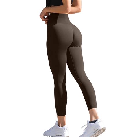Oqq Womens 1 Piece Yoga Legging Seamless Workout High Waist Butt
