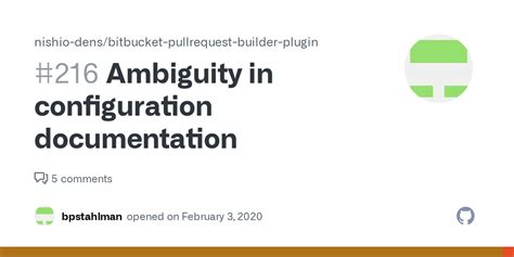 Ambiguity In Configuration Documentation · Issue 216 · Nishio Densbitbucket Pullrequest