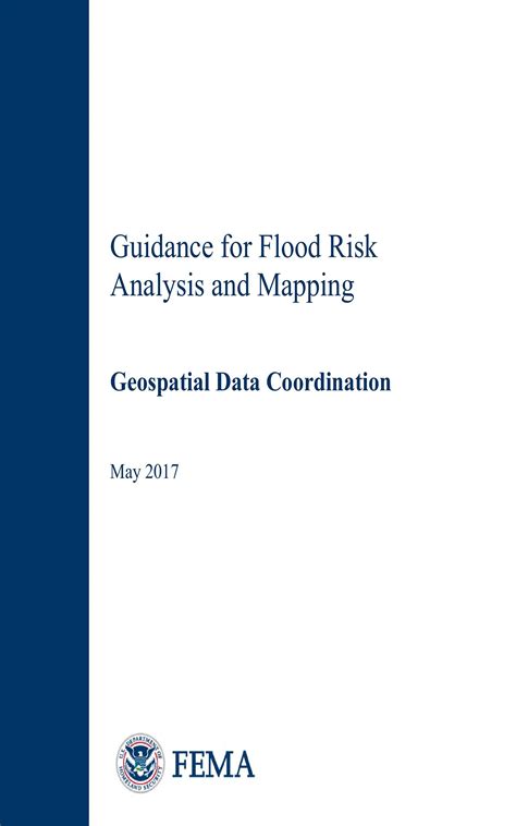 Guidance For Flood Risk Analysis And Mapping Geospatial Data Coordination By United State