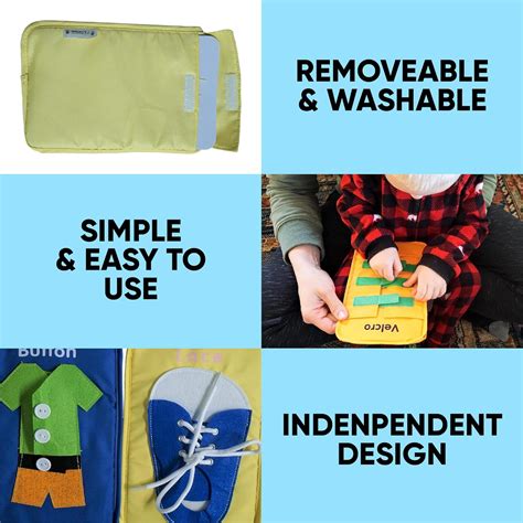 SENSORY4U Aprender A Vestir Tarjetas De Tablero Ocupado Habilidades